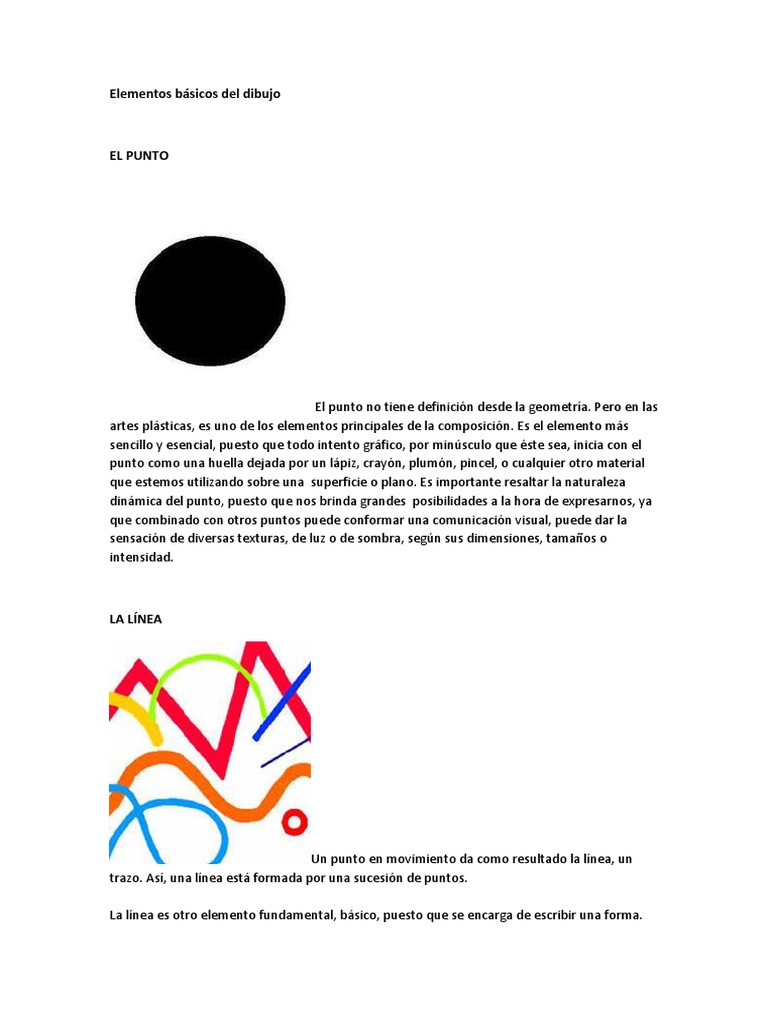 Elementos Básicos del Dibujo | PDF | Lápiz | Dibujo