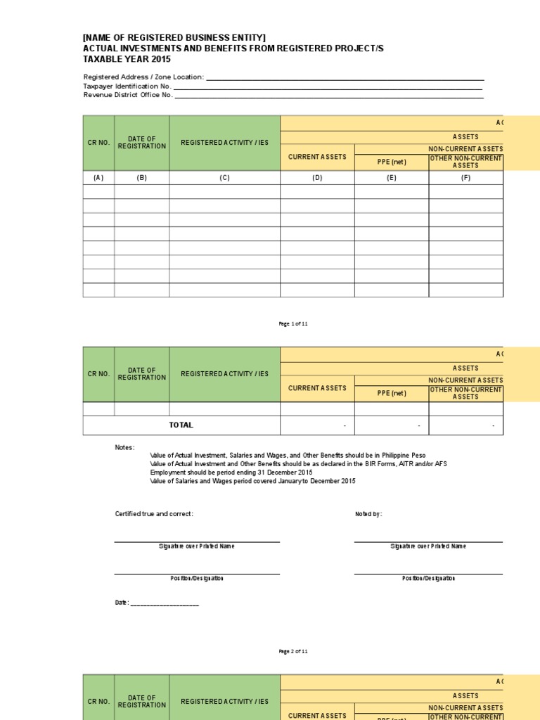 Form Timta Benefits | PDF | Withholding Tax | Equity (Finance)