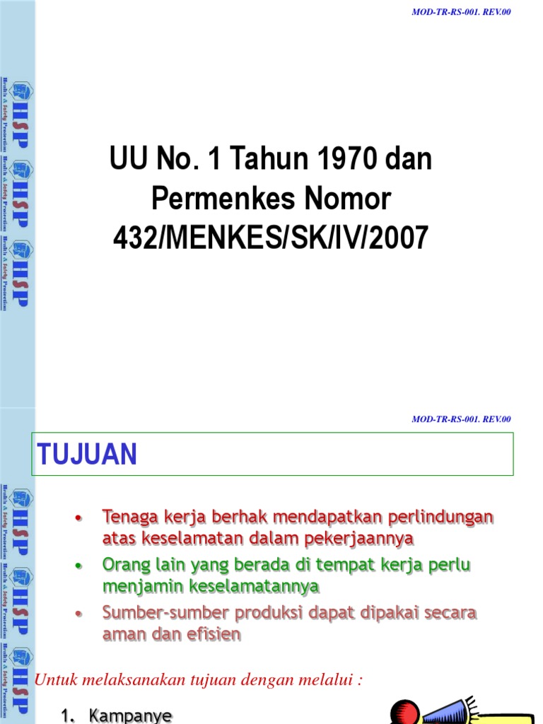 Pedoman K3 RS PermenKes | PDF