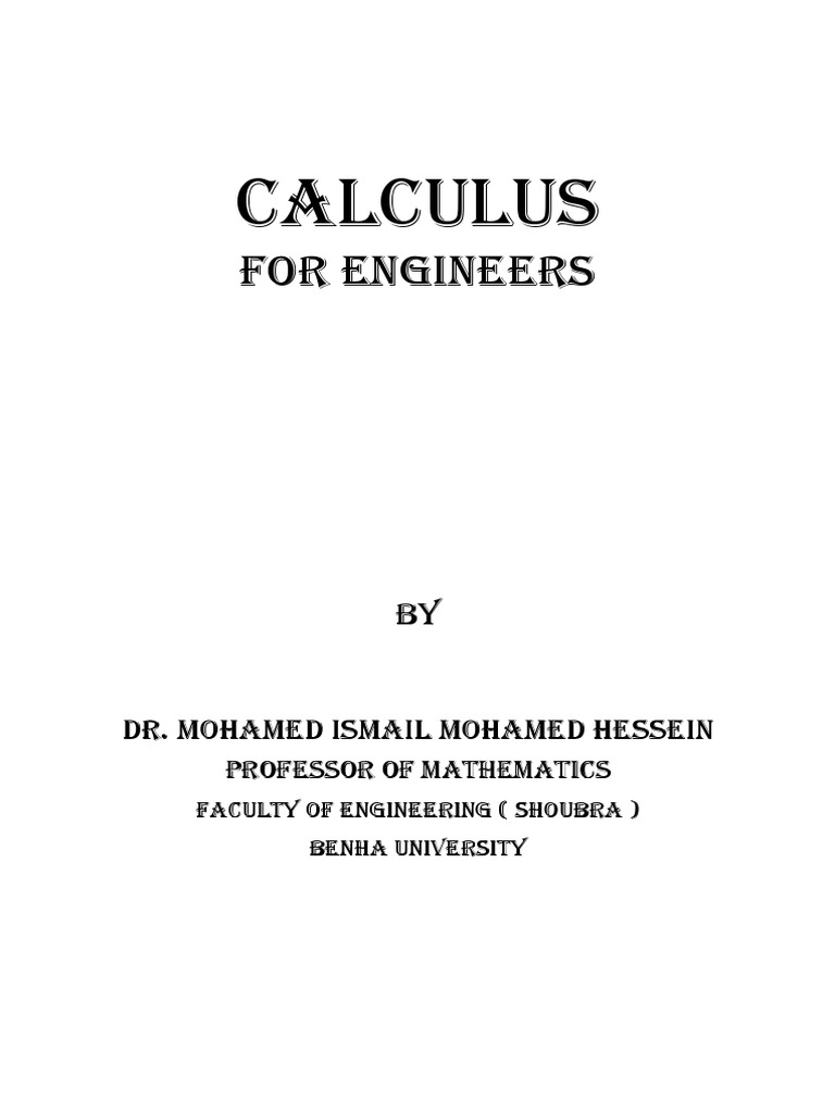 Calculus For Engineers | PDF | Function (Mathematics) | Exponential ...