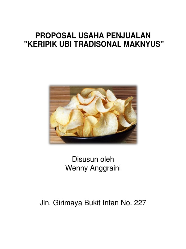 Proposal Usaha Keripik Ubi | PDF