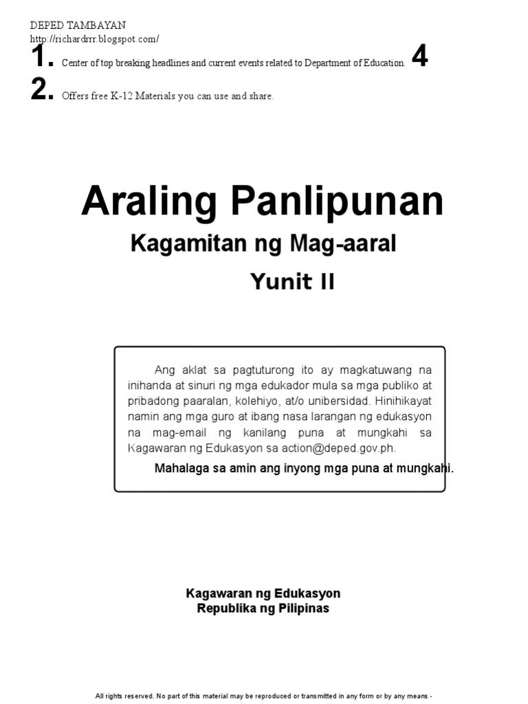 Aral Pan LM Q2 | PDF