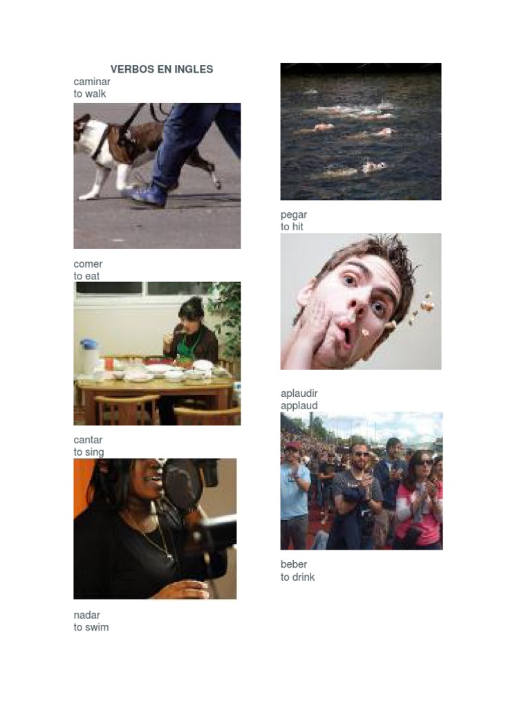 Caminar To Walk: Verbos en Ingles | PDF
