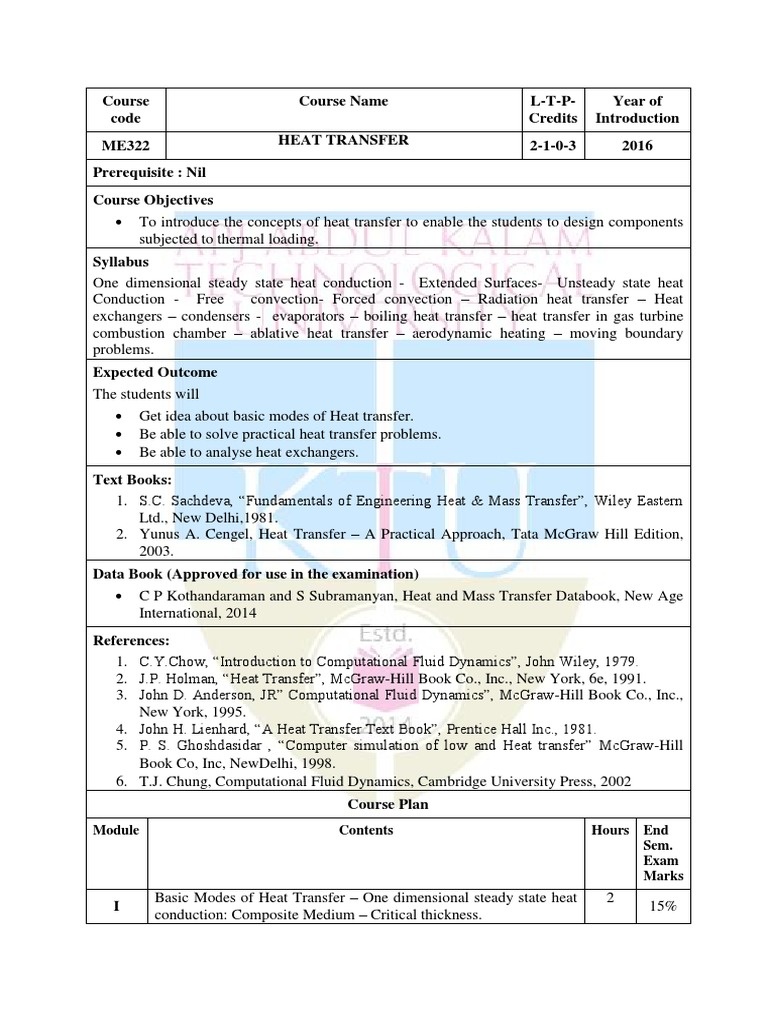 ME322 Heat Transfer | PDF | Heat Transfer | Convection