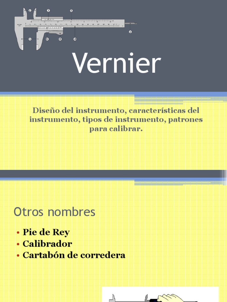 Vernier | PDF | Calibración | Observación científica