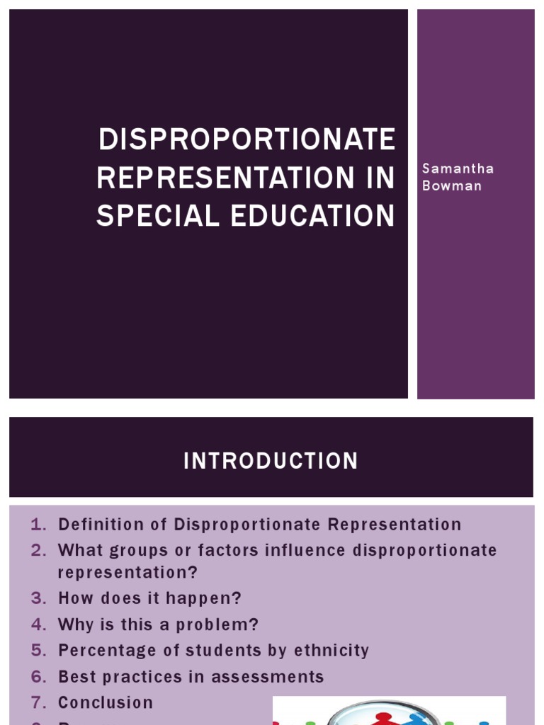Disproportionate Representation in Special Education | PDF | Special ...