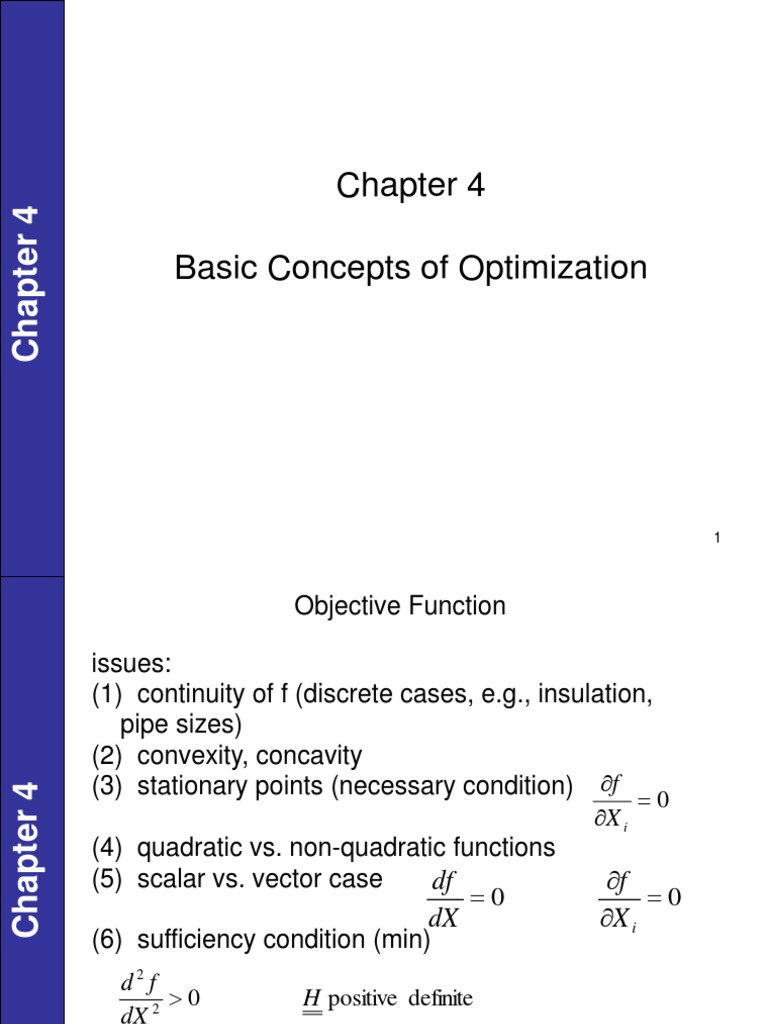 Basic Concepts of Optimization | PDF