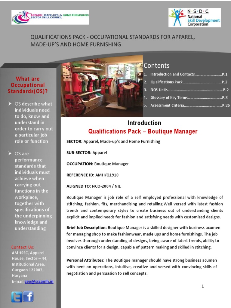 Boutique Manager - QP | PDF | Competence (Human Resources) | Function ...