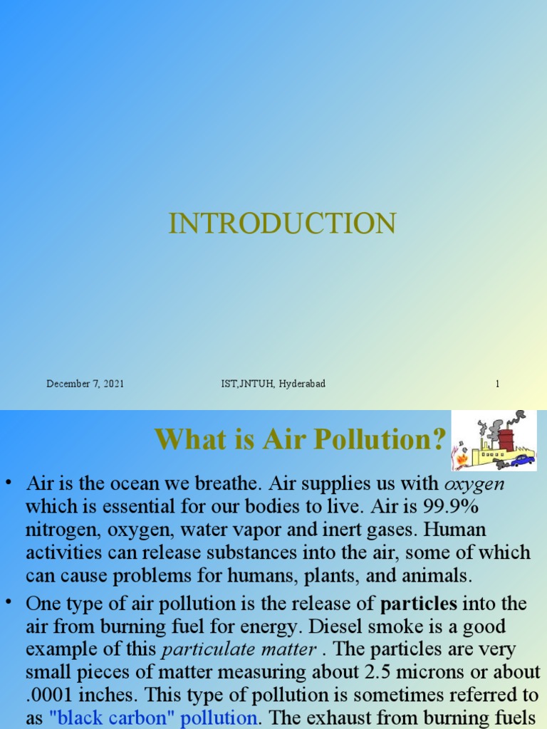 1 (1) .AirPollution Introduction R1 | PDF | Air Pollution | Sets Of ...