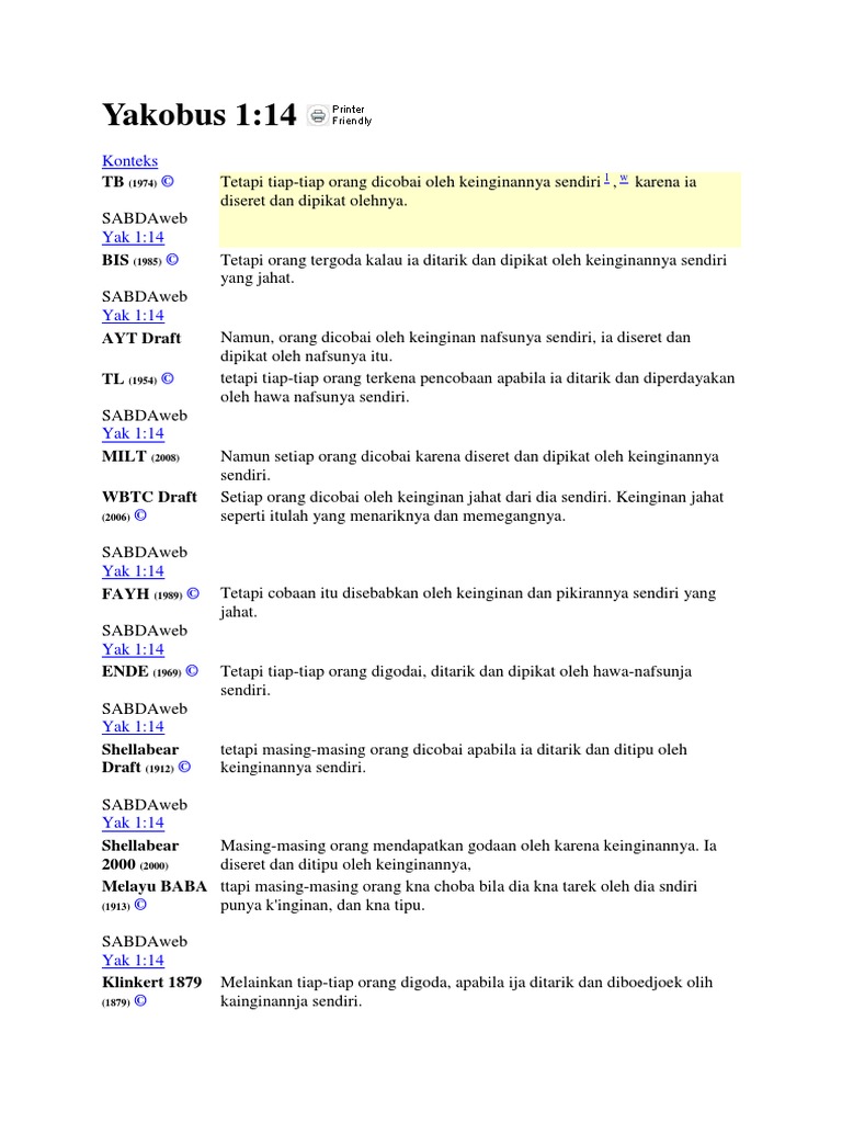 Yakobus 1 | PDF