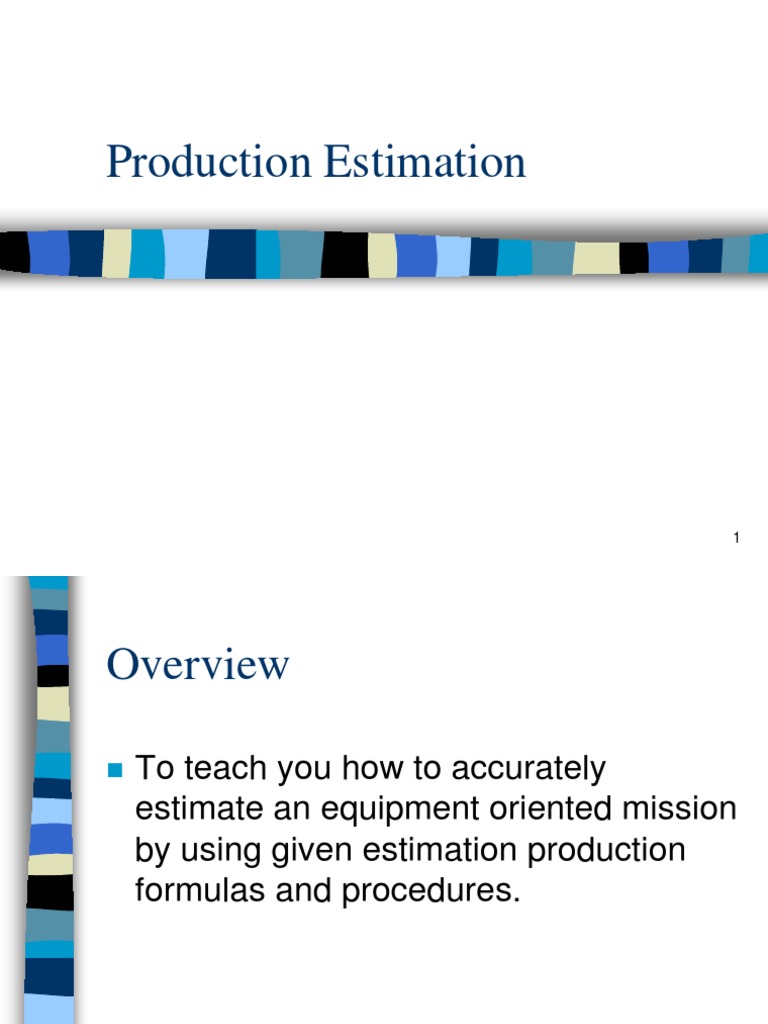 Equipment Production Estimation Guide | PDF | Soil | Transport