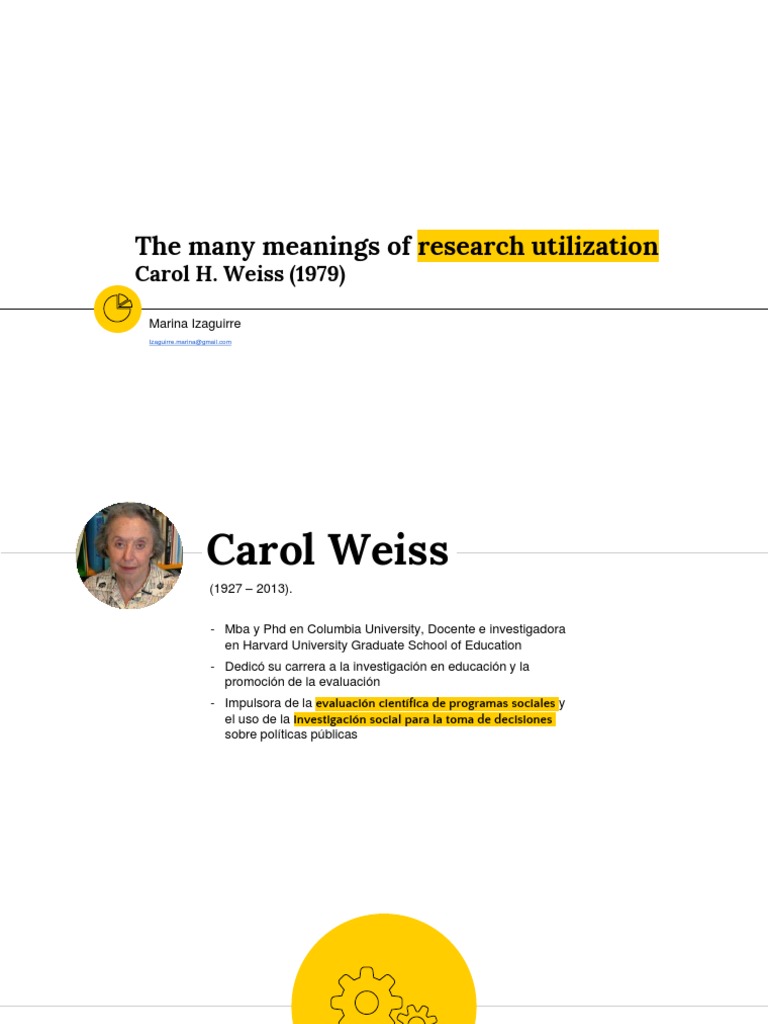 Resumen y Traducción de The Many Meanings of Research Utilization ...