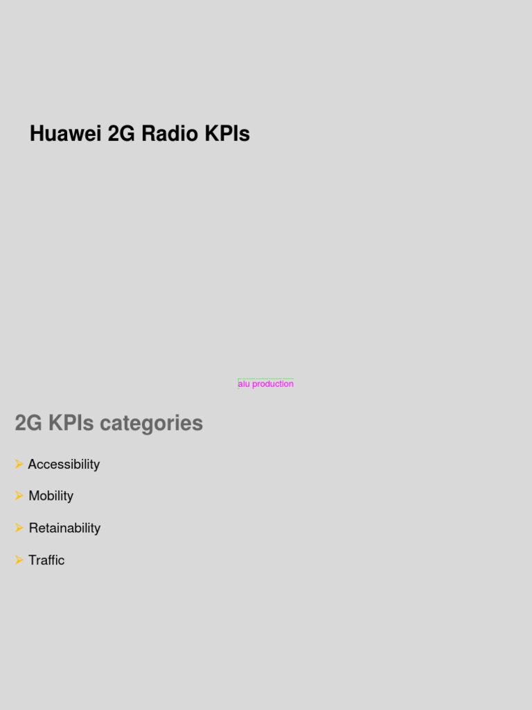 Huawei 2G Radio KPI Simplified | PDF | General Packet Radio Service ...