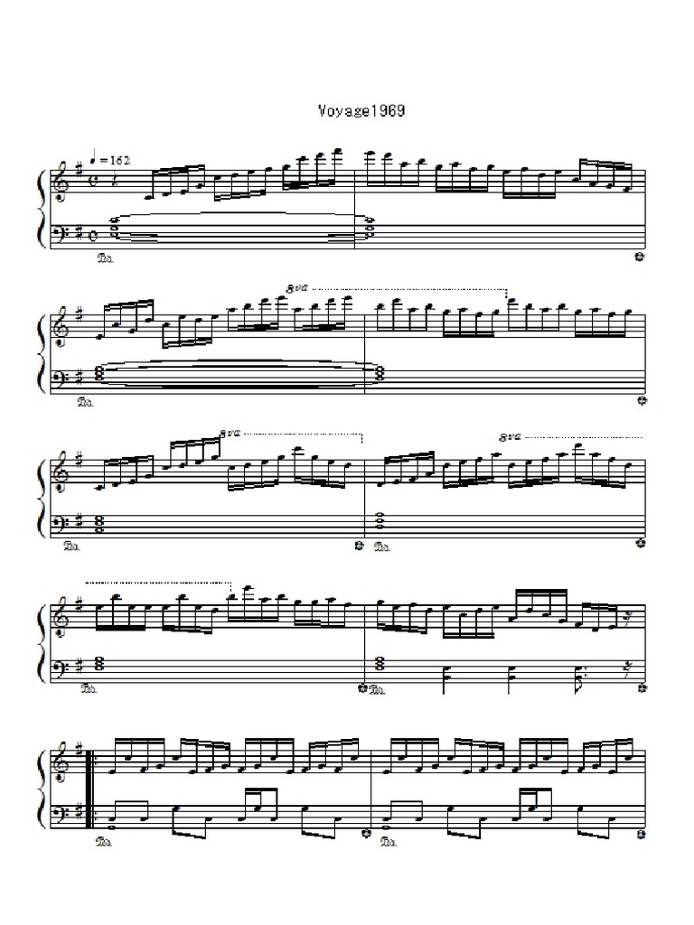 Voyage 1969 Sheet Music Edited | PDF