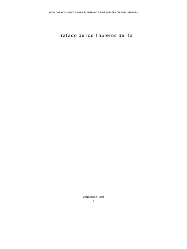 Tableros de Ifa | PDF | Santeria | Religión y creencia