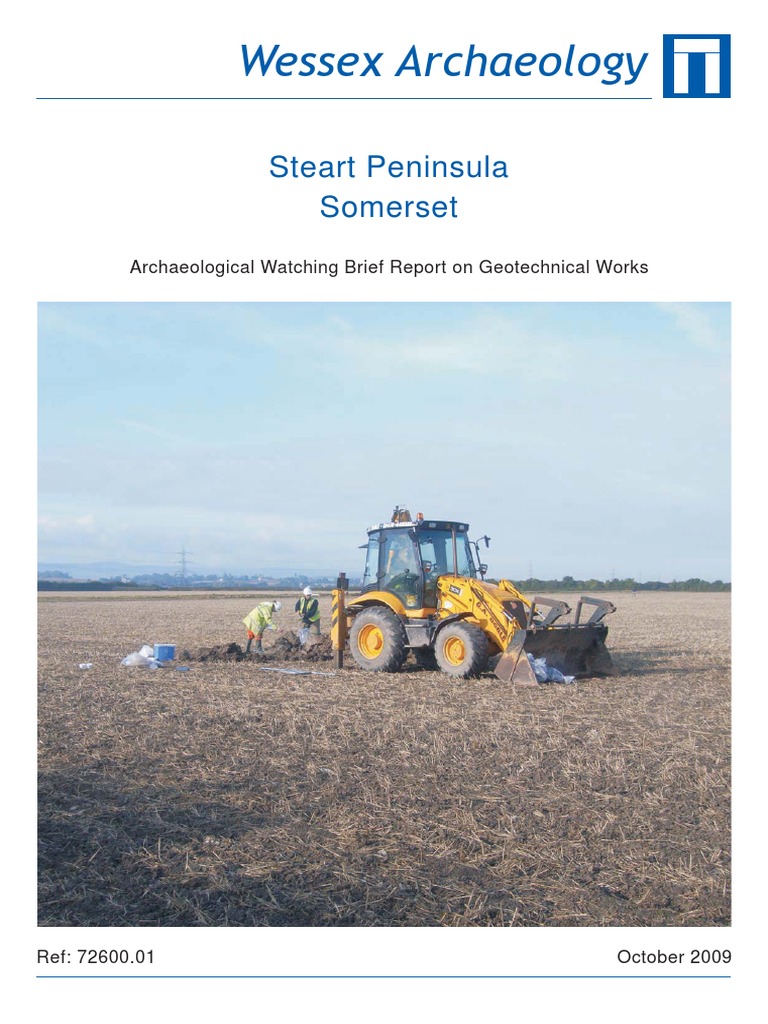 Steart Peninsula, Somerset | PDF | Excavation (Archaeology) | Archaeology