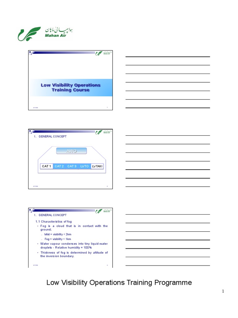 Low Visibility Operations | PDF | Fog | Aviation
