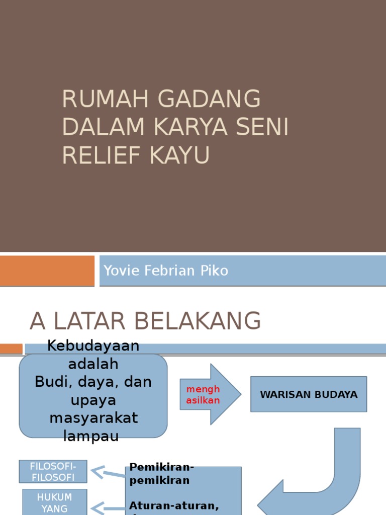 Rumah Gadang Dalam Karya Seni Relief Kayu | PDF