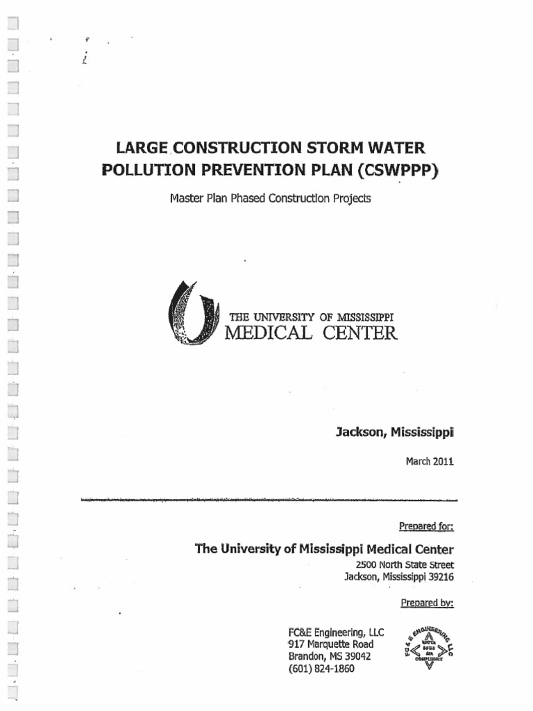 Large - Construction Storm Water Pollution Prevention Plan (CSWPPP) | PDF