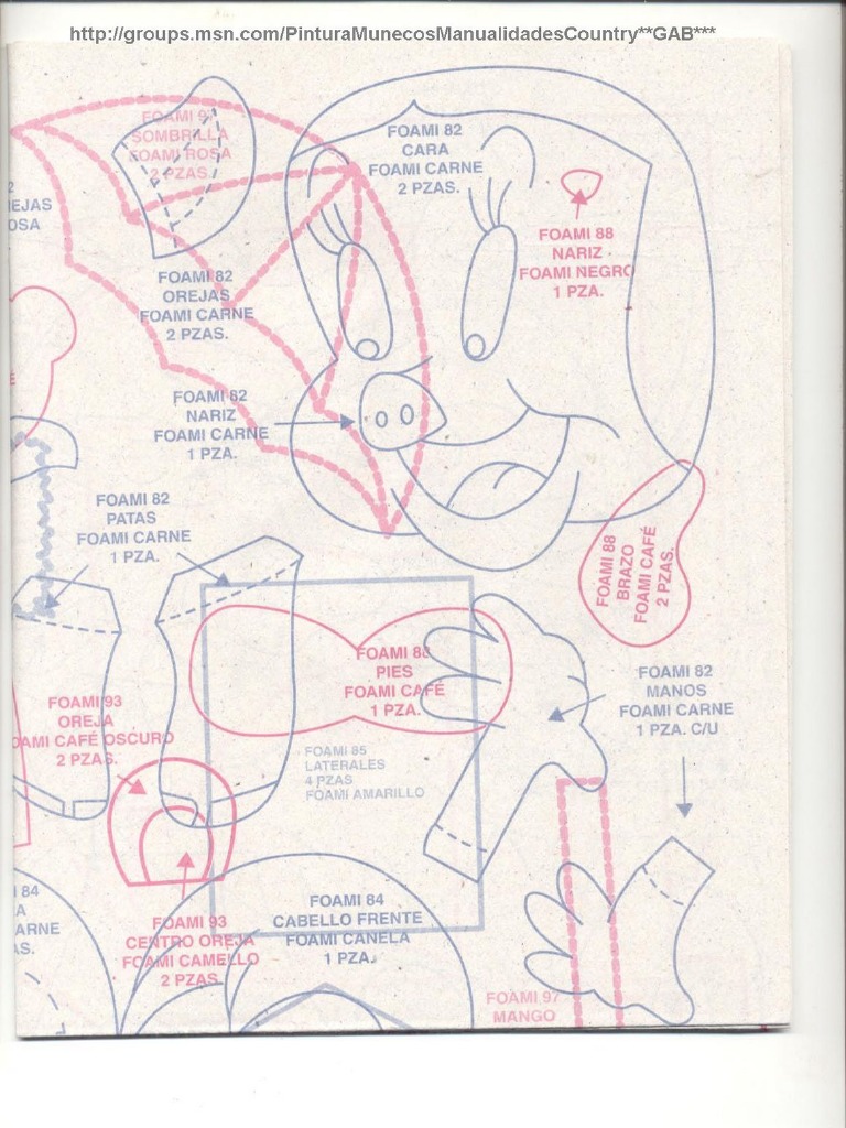 150 Ideas de Fieltro y Foami (Patrones) | PDF