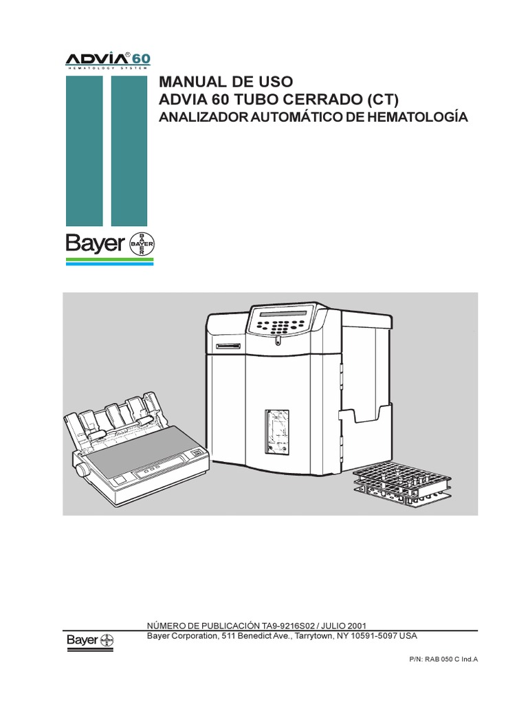 Manual Advia 60 CT Español | PDF | Diagnostico medico | Leucocito