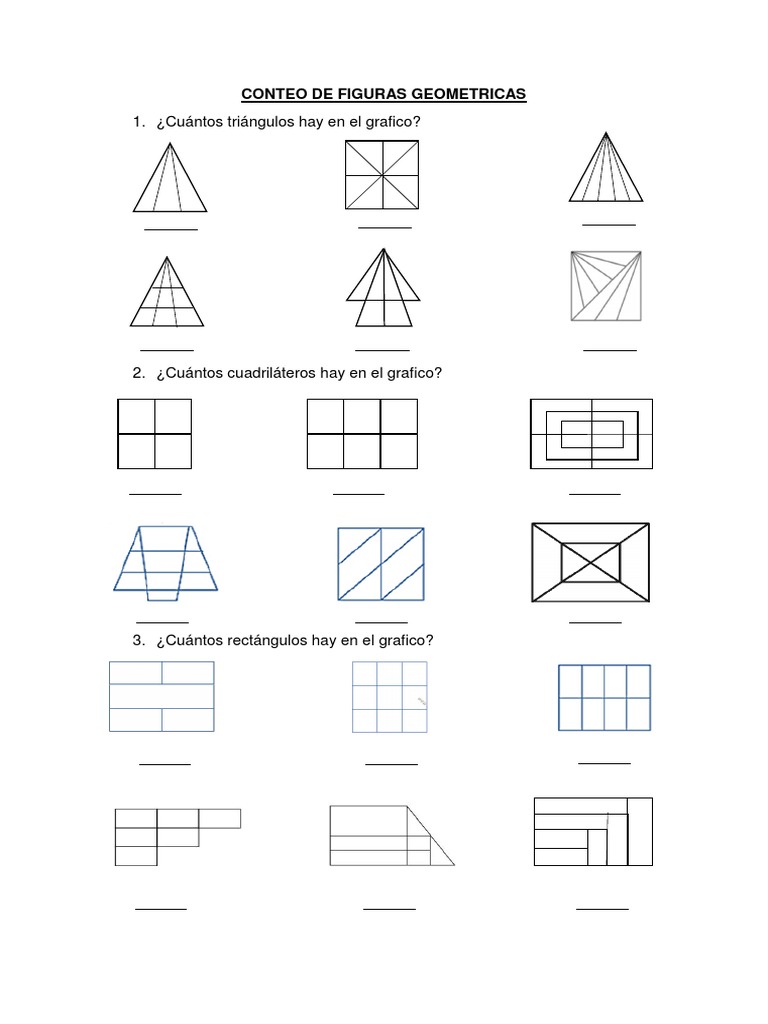 Conteo de Figuras Geométricas | PDF