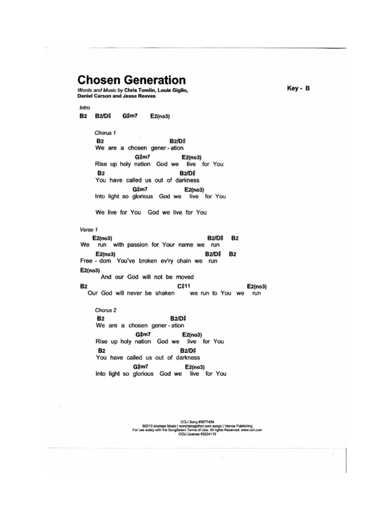 Chosen Generation PDF | PDF