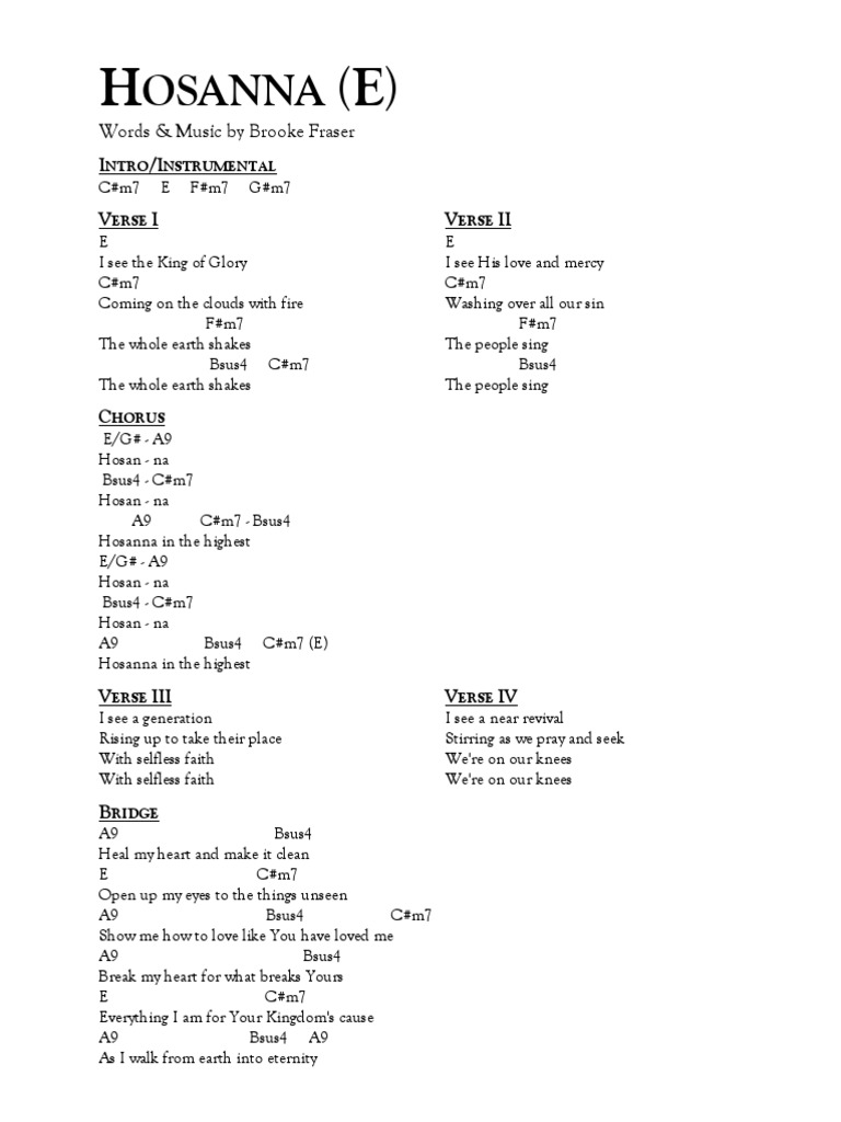 Hosanna PDF | PDF