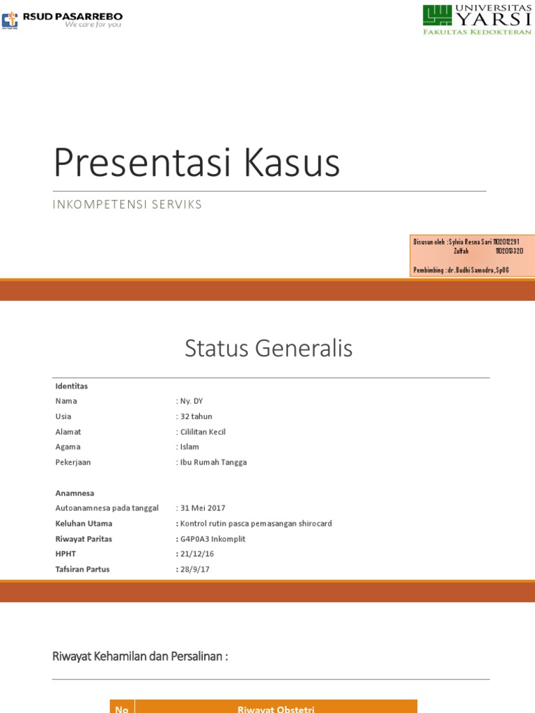 Presentasi Kasus Fix | PDF