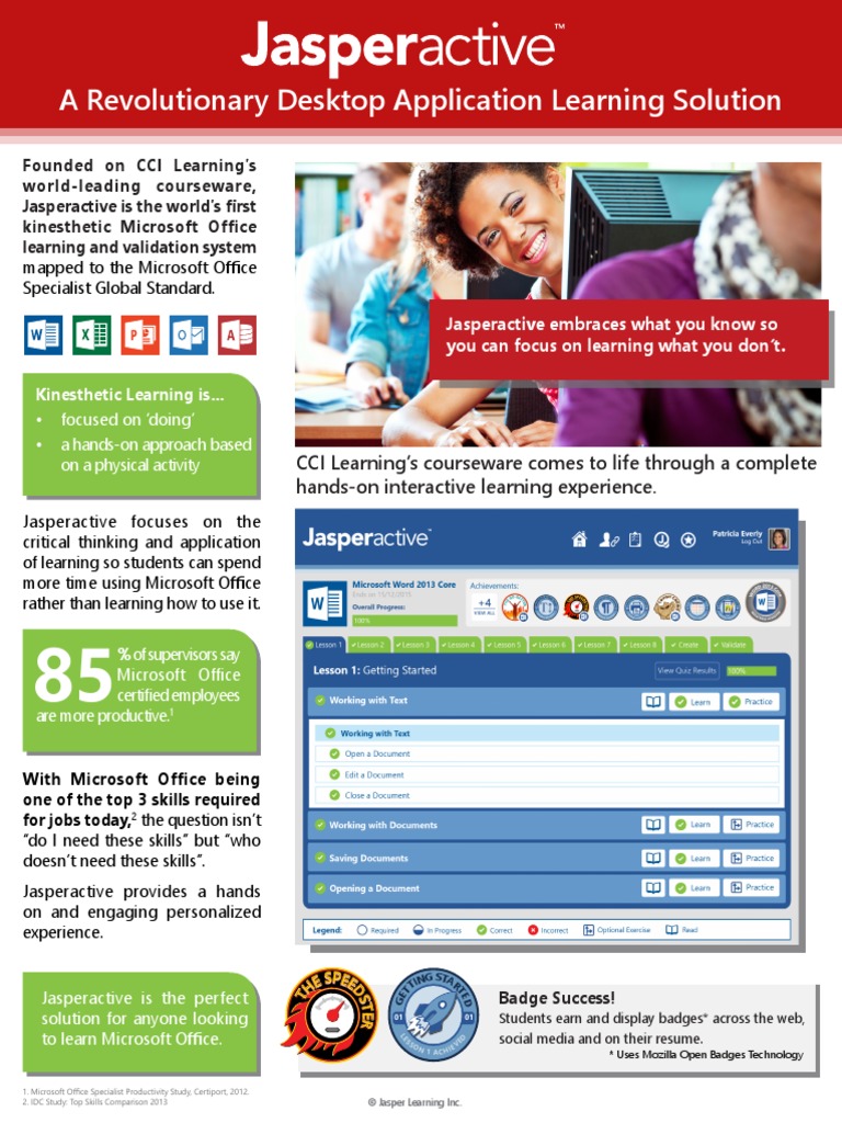 Jasperactive Datasheet | PDF | Project Based Learning | Educational Psychology