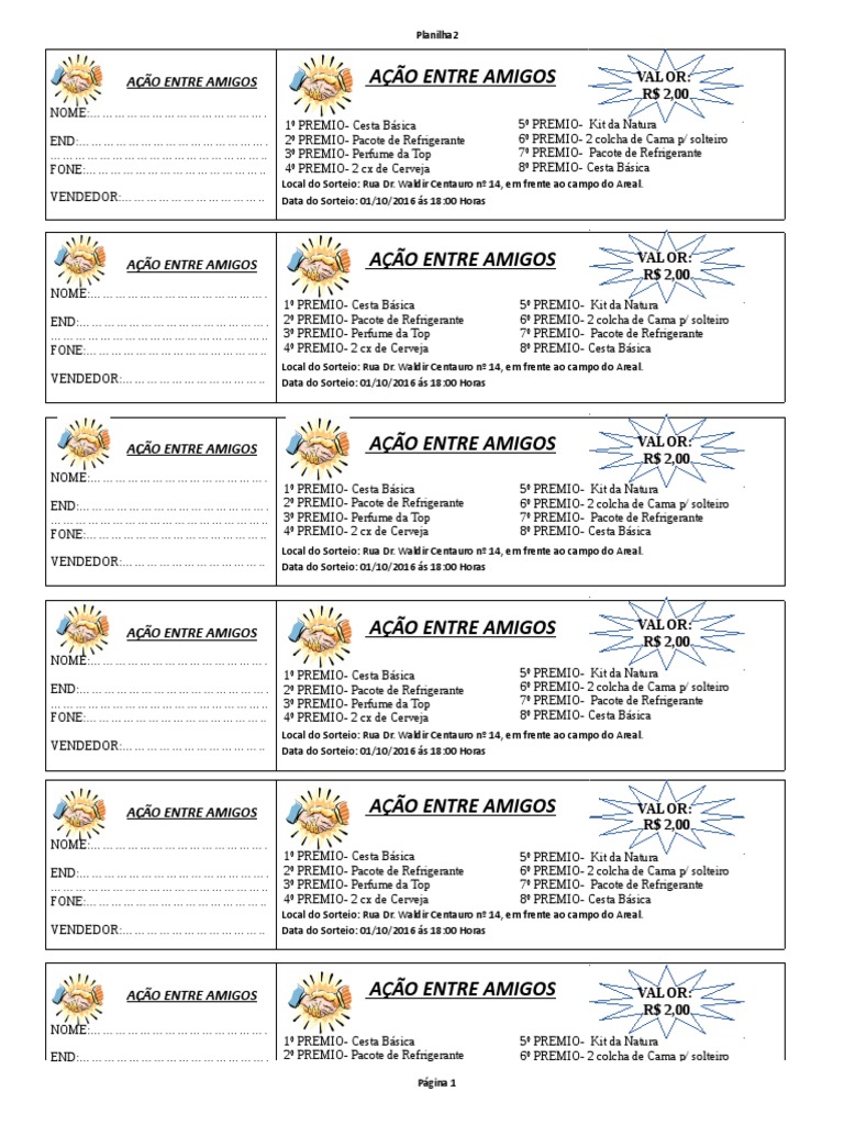 Modelo de Sorteio | PDF