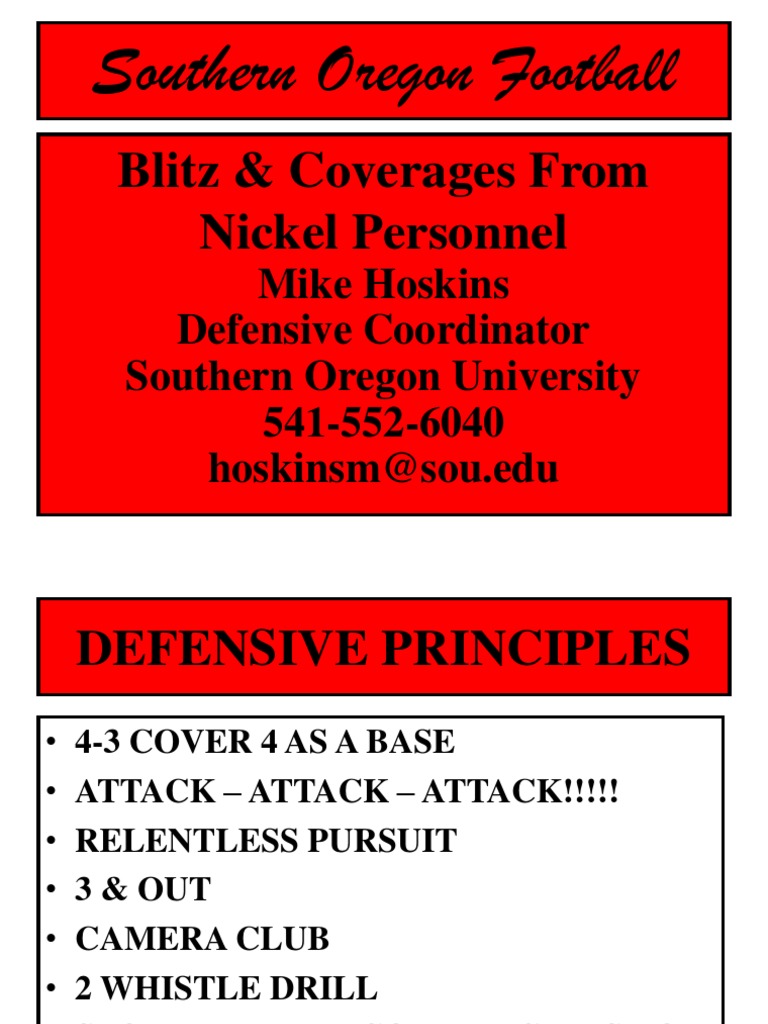 Blitz Coverages Nickel Personnel | Download Free PDF | American ...