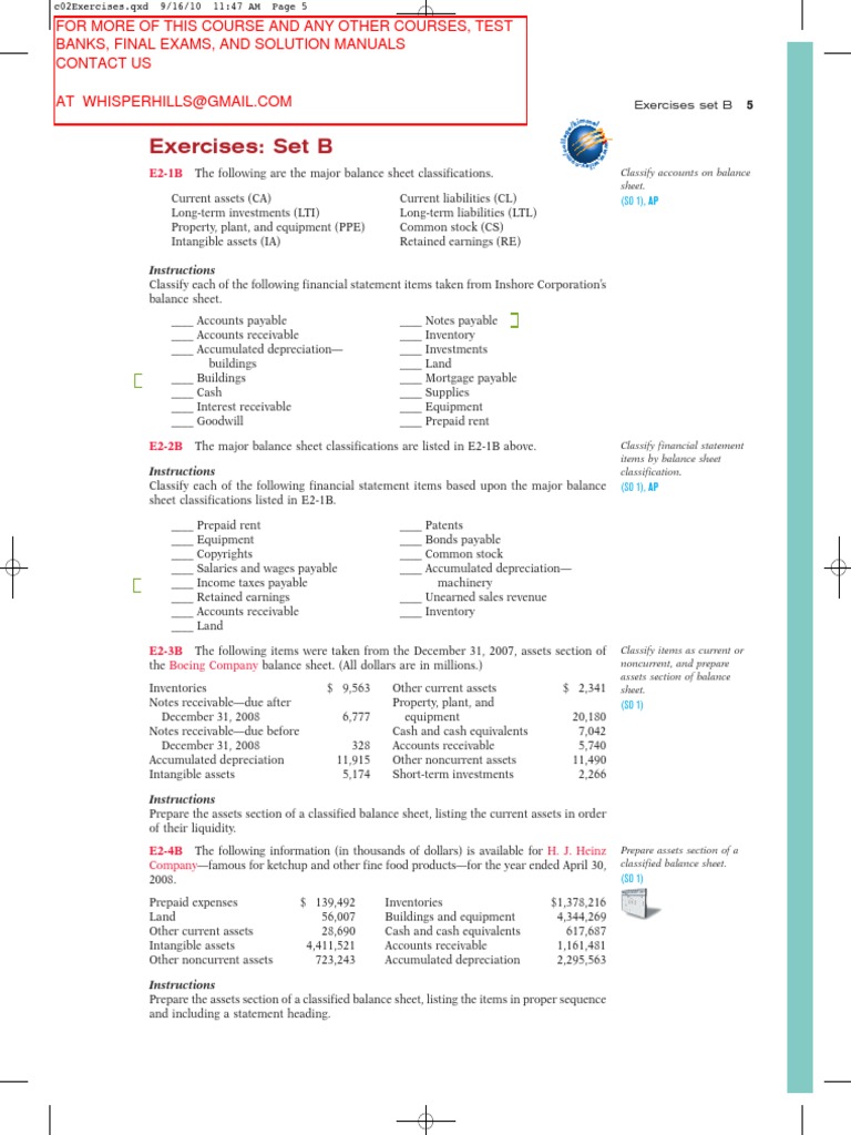 Solution Manual For Financial Accounting | PDF | Balance Sheet | Expense