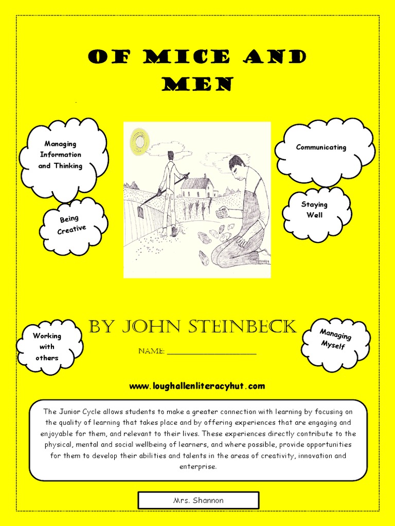 1 of Mice and Men Booklet | PDF
