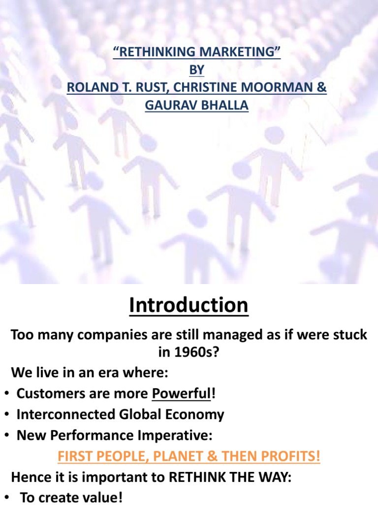 Rethinking Marketing | PDF | Customer Relationship Management ...