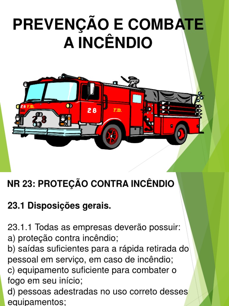 Aula NR23 - Prevenção e Combate A Incêndio | PDF | Combustíveis | Incêndios