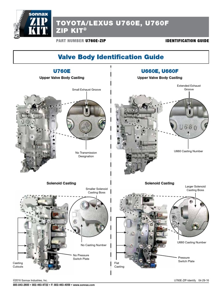 U760e Zip In | Valve | Transmission (Mechanics)