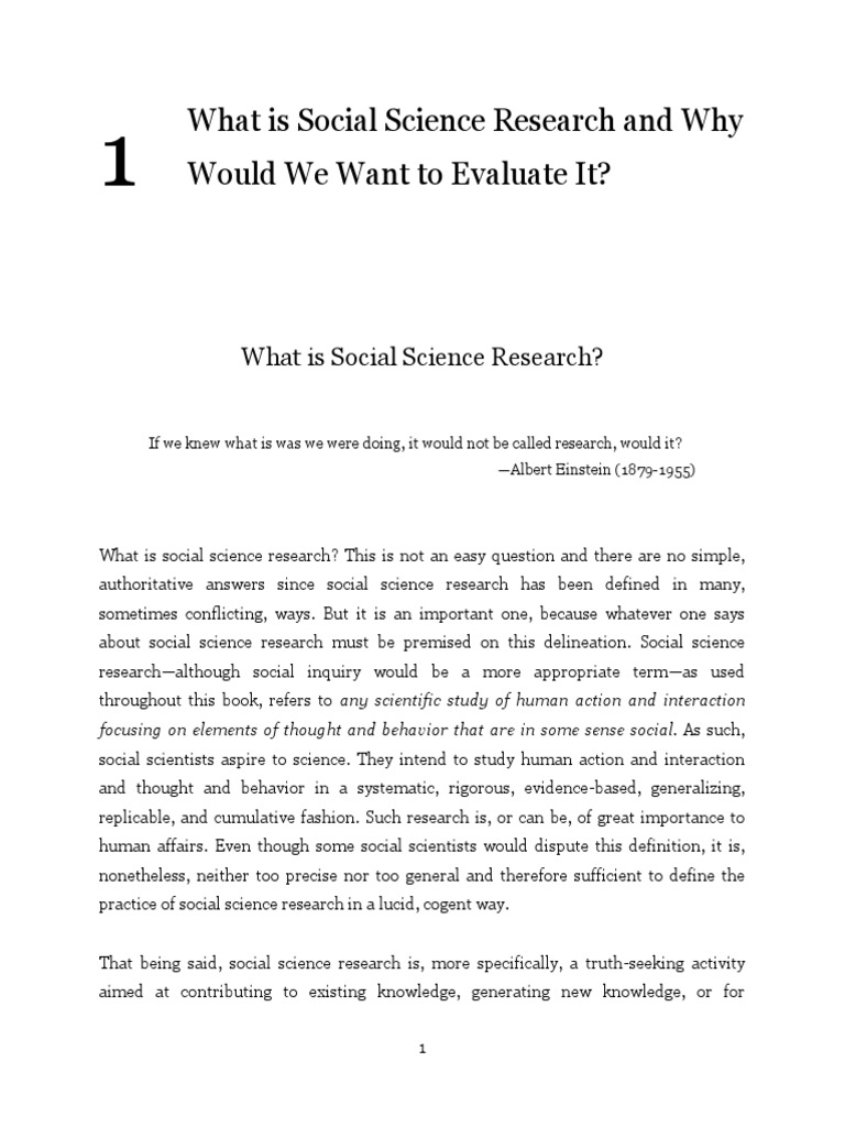 What Is Social Science Research PDF | PDF | Hypothesis | Scientific Method