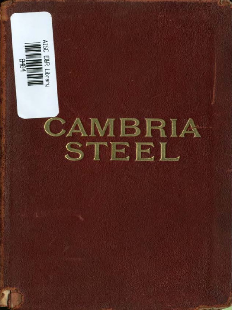 Cambria Steel Structural Handbook | PDF | Bending | Beam (Structure)