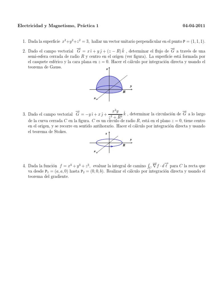 Practica Electricidad y Magnetismo - Ana Maria Font | PDF | Integral ...