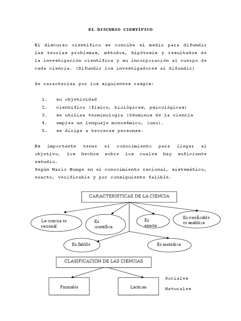 El Discurso Cientifico | PDF | Método científico | Science