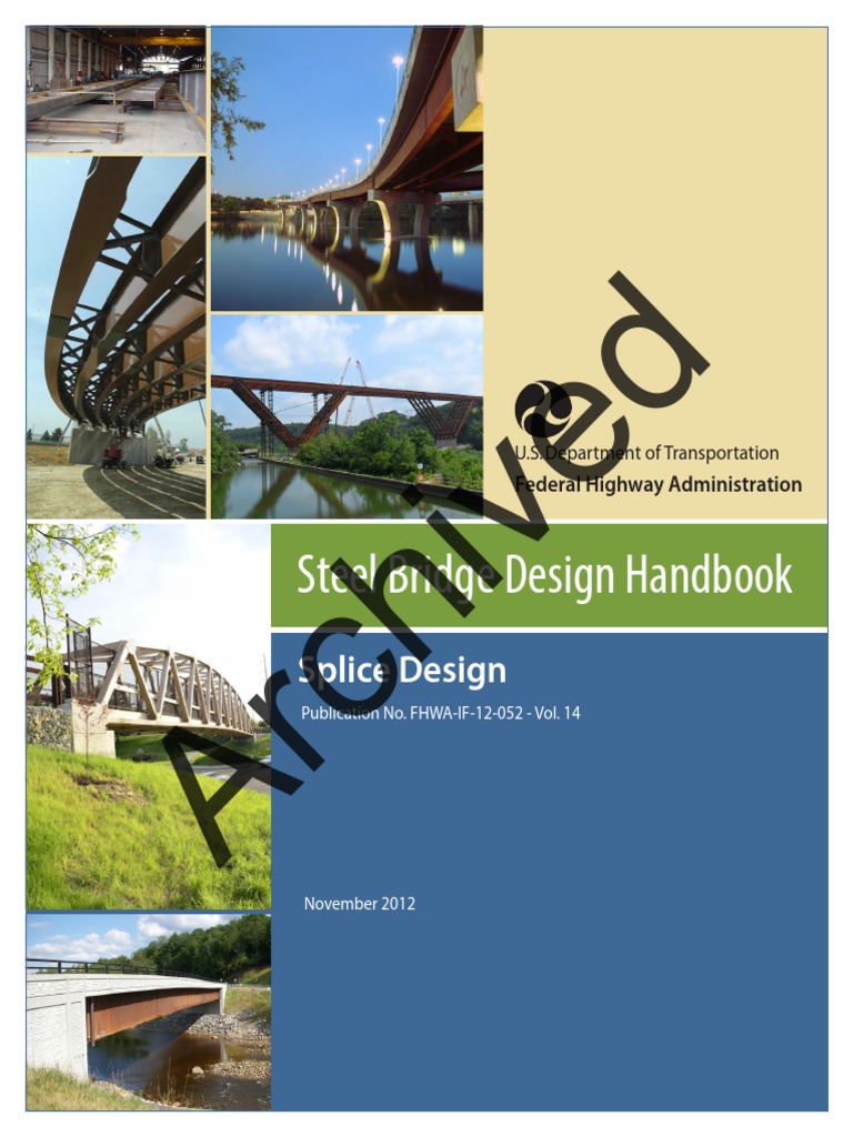 Steel Bridge Splice Design Guide | PDF | Structural Steel | Strength Of ...