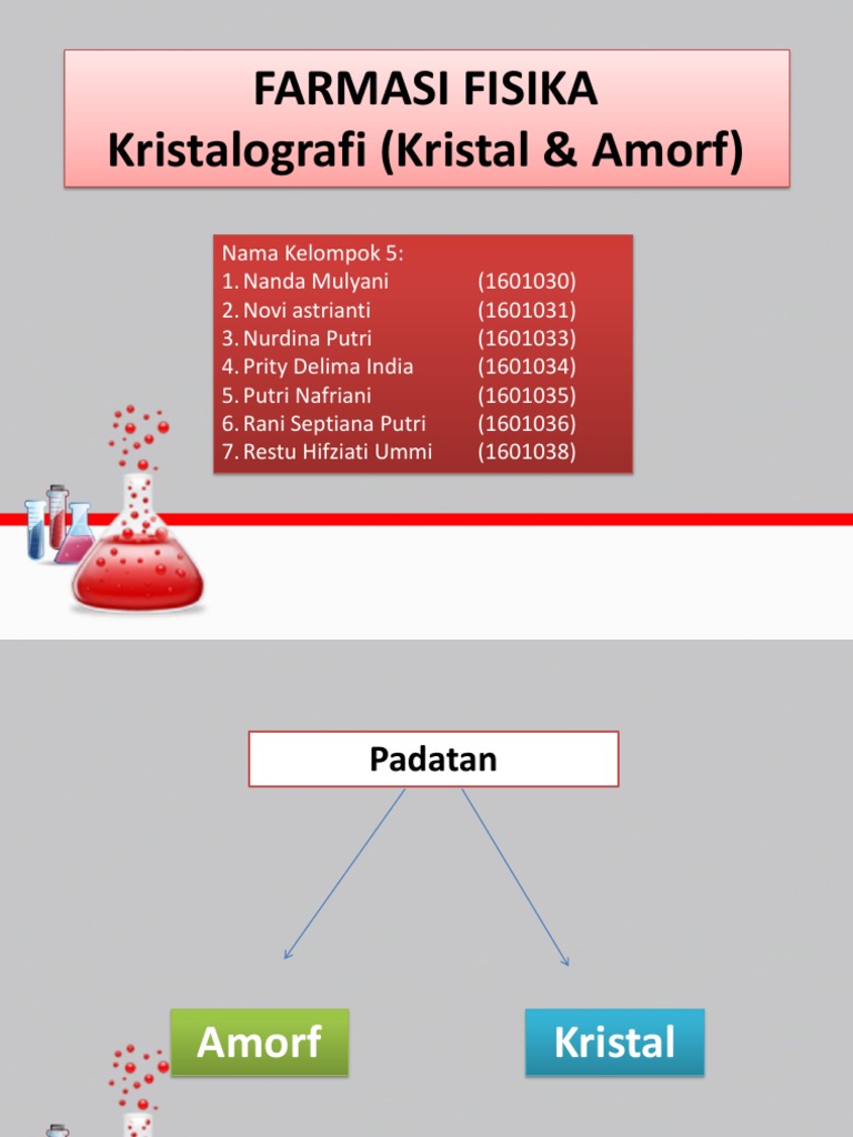 Sifat dan Stabilitas Bahan Amorf | PDF
