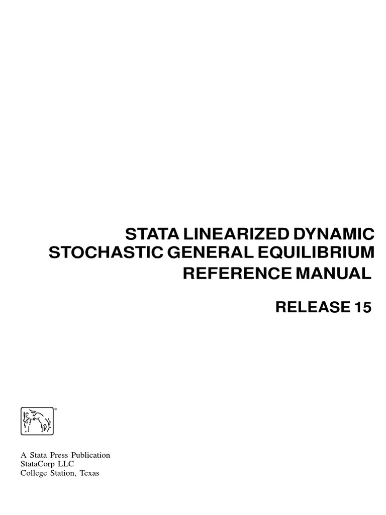 Dsge - Stata Manual | PDF | Nonlinear System | Endogeneity (Econometrics)