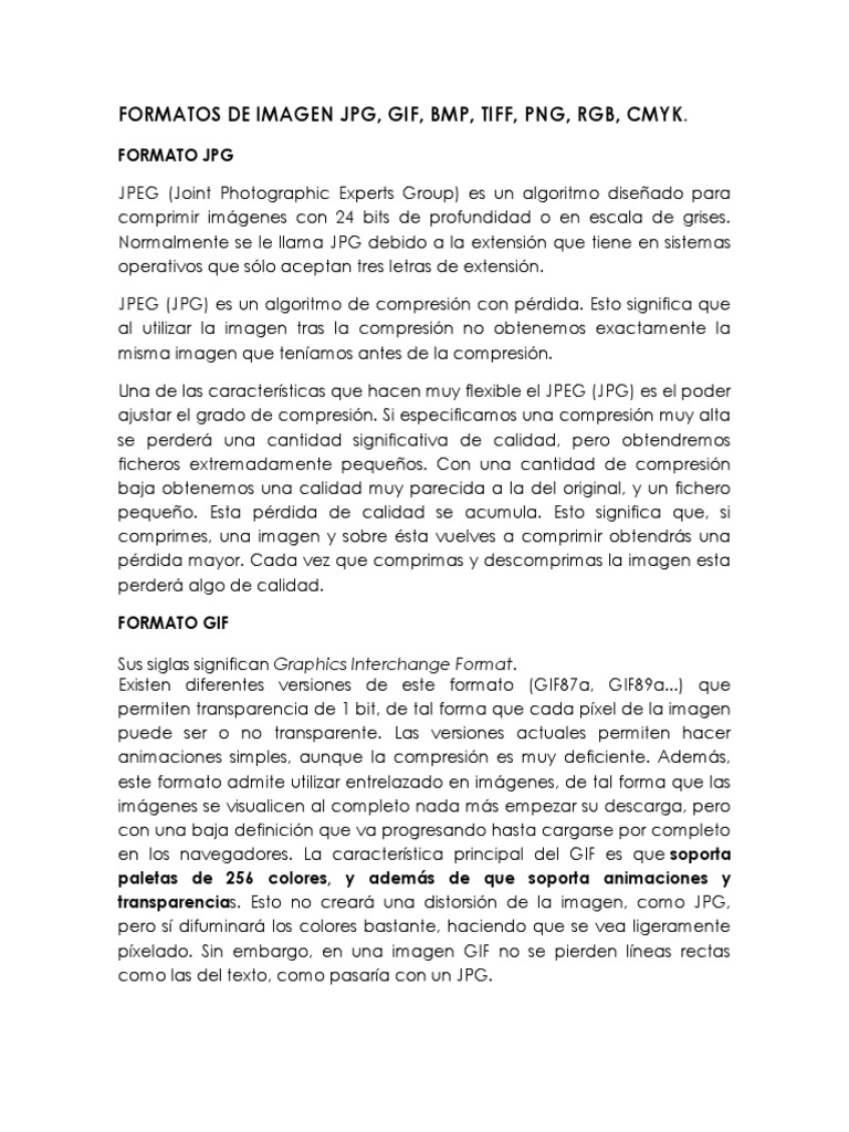 Formatos GIF | PDF | Cian | Color