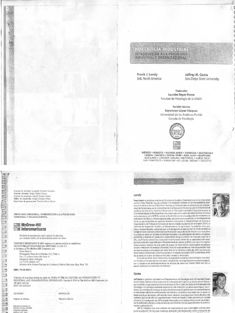 Landy Frank J Psicologia Industrial PDF | PDF