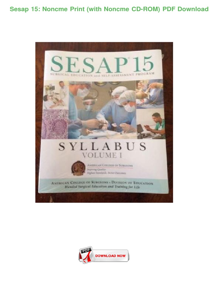 Sesap 15 Noncme Print (With Noncme CD ROM) PDF Download | PDF ...