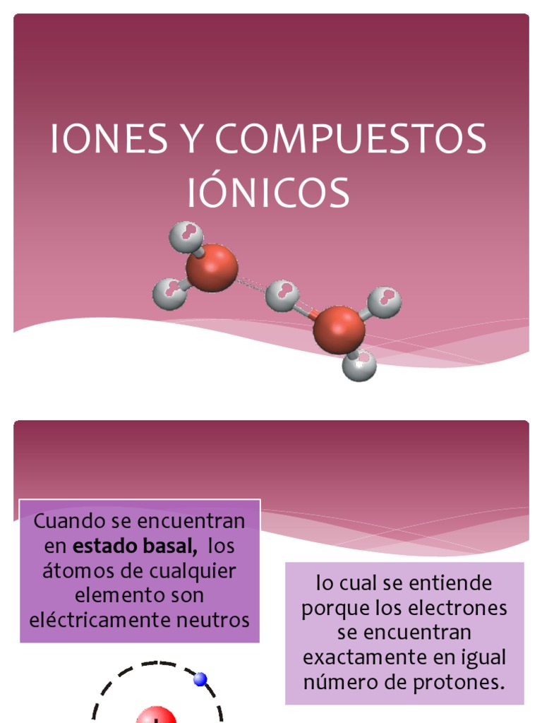 Iones y Compuestos Iónicos | PDF | Ion | Átomos