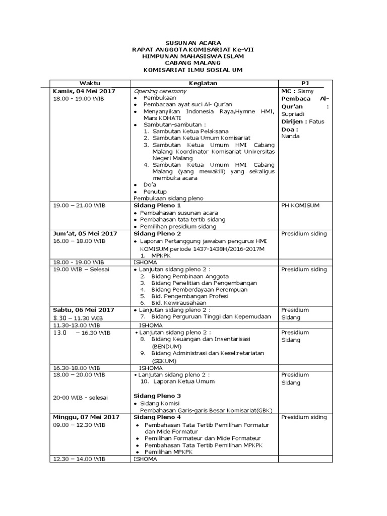 Draft Rak 2017 | PDF