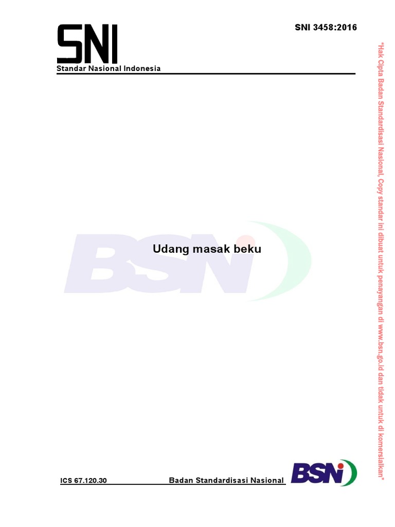 2352 - Sni 3458-2016 | PDF